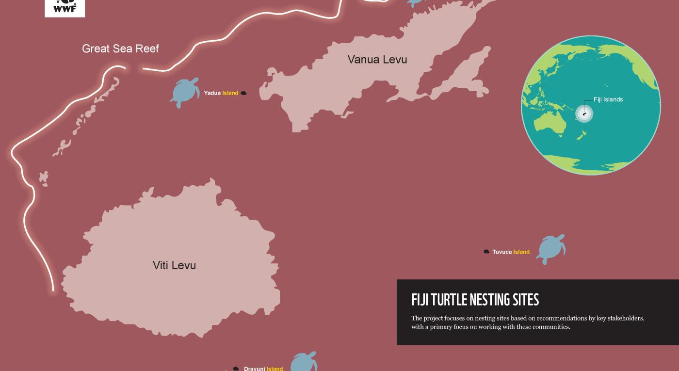 WWF-Pacific Turtle Nesting Sites Map | WWF