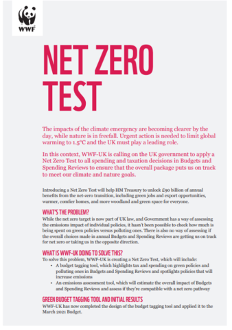 WWF Net Zero 2021 | WWF