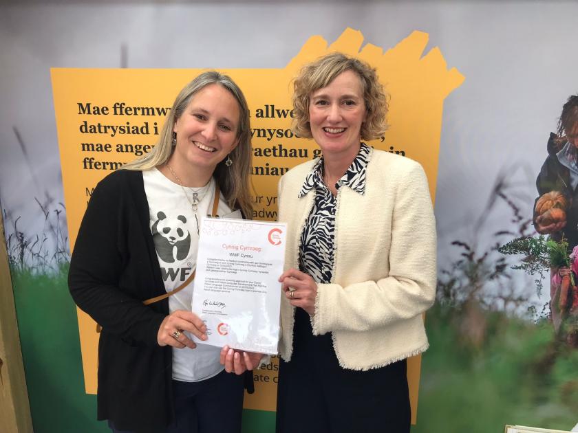 WWF receives the Cynnig Cymraeg | WWF WWF receives the Cynnig Cymraeg | WWF