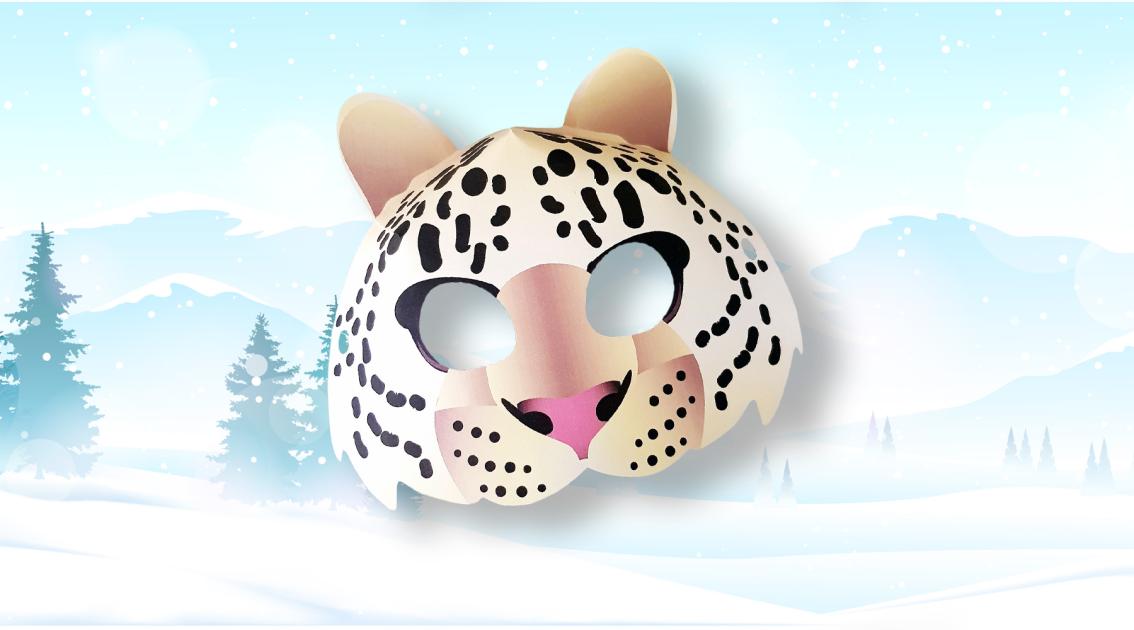 Create your own snow leopard mask | WWF